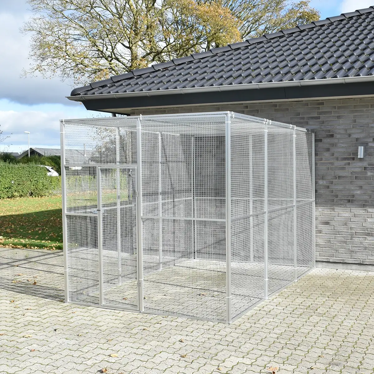 Aluminiums voliere 200 x 200 cm | Randers Volieren | Bestil Online